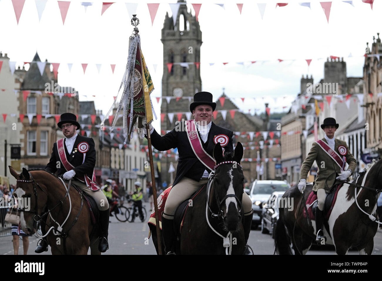 PEEBLES, SCOTLAND, UK . 22.Jun.2019 : Beltane Saturday - Crowning ...