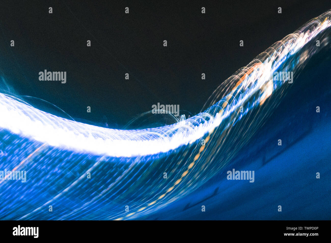 Beautiful, artist drawn. abstract illustration of a digital wave with ...