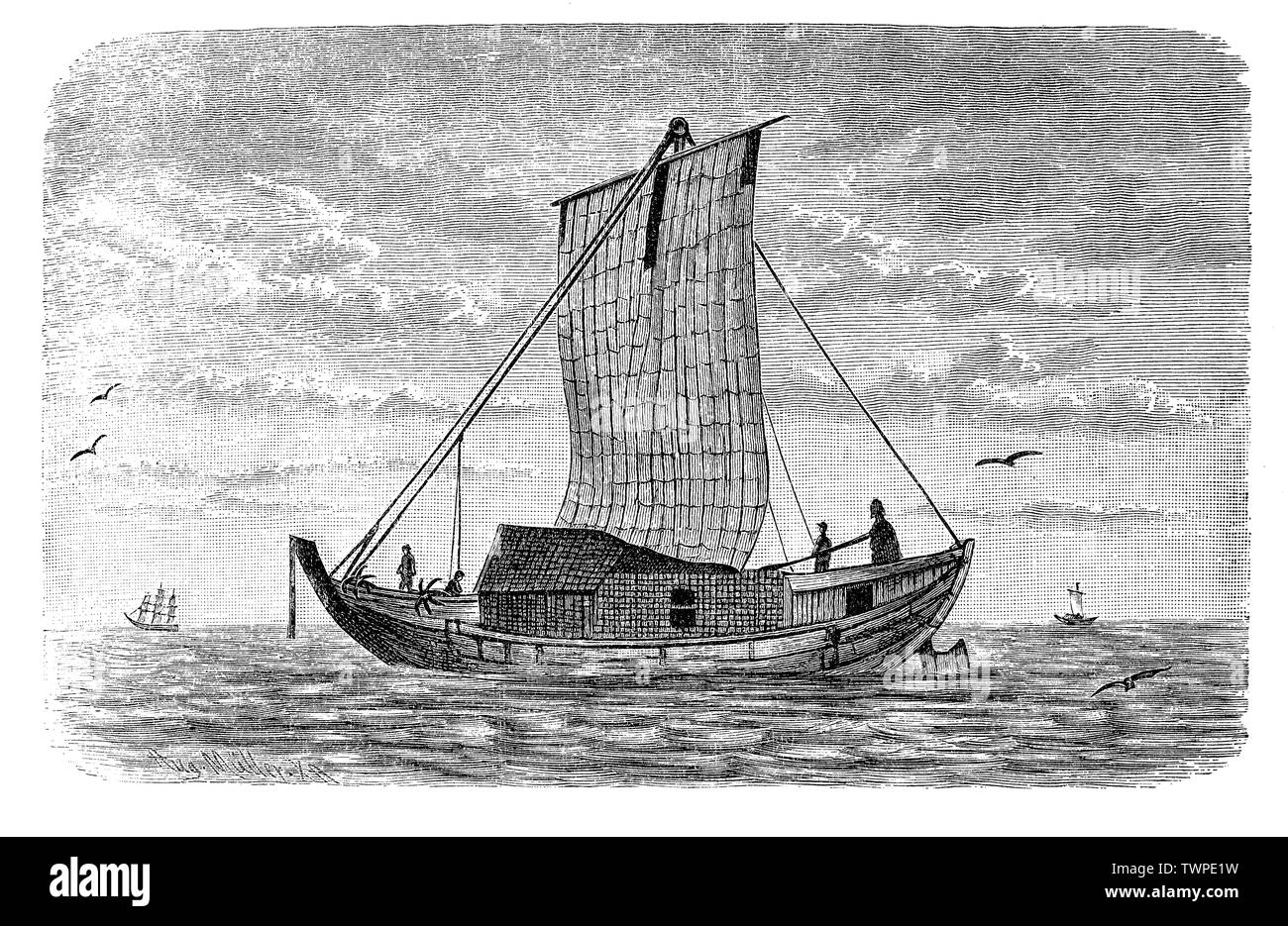 Rigid sail Black and White Stock Photos & Images - Alamy