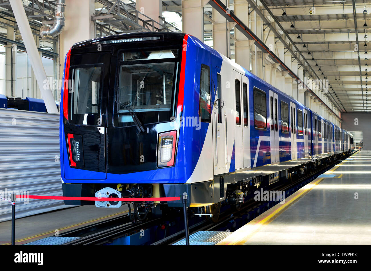 Belarus, 08, Jun, 2019 - Rail car assembly plant "Stadler Minsk" is ...