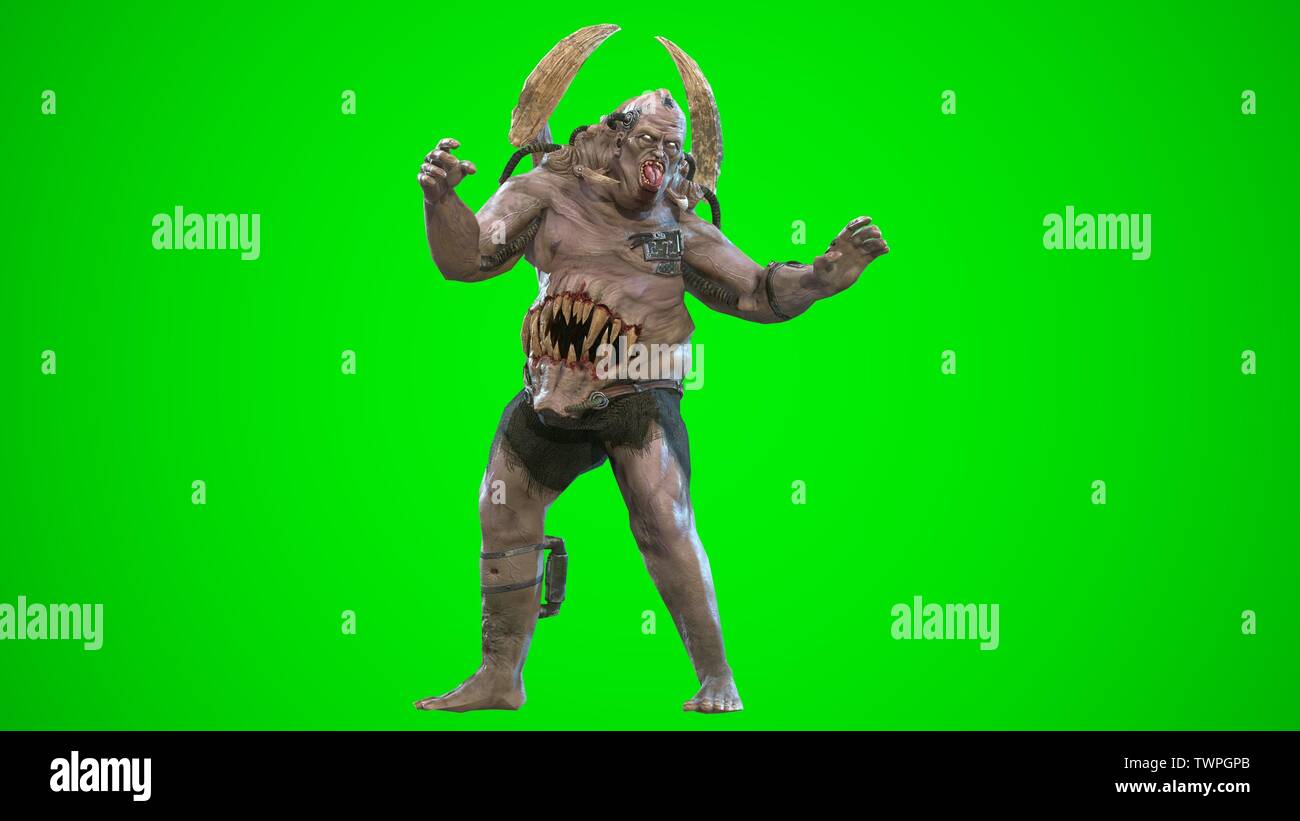 Nuclear post-apocalypse mutant soldier 3d render Stock Photo - Alamy