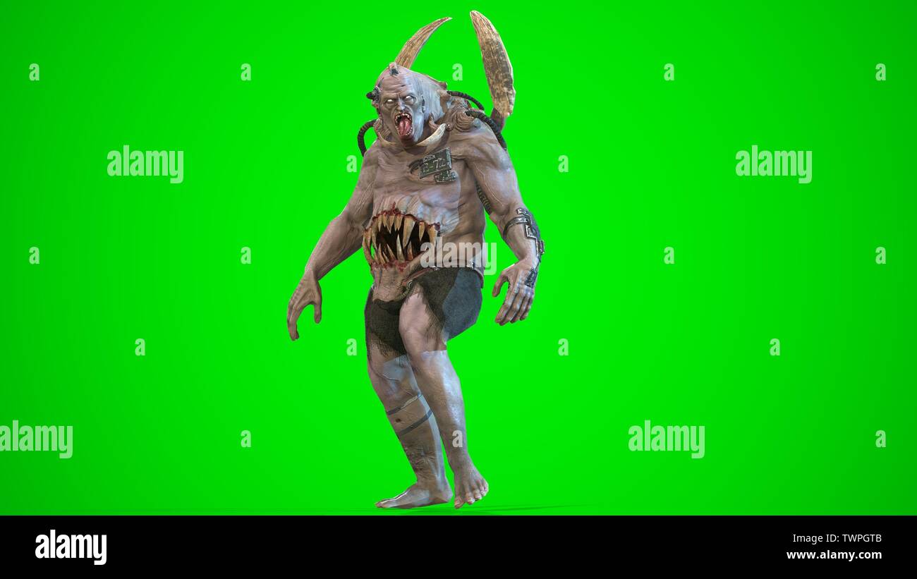 Nuclear post-apocalypse mutant soldier 3d render Stock Photo - Alamy