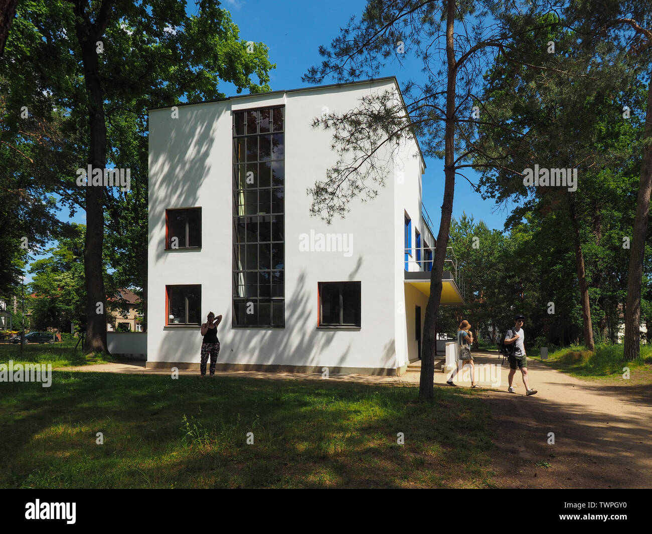 DESSAU, GERMANY - CIRCA JUNE 2019: Bauhaus masters houses designed in ...