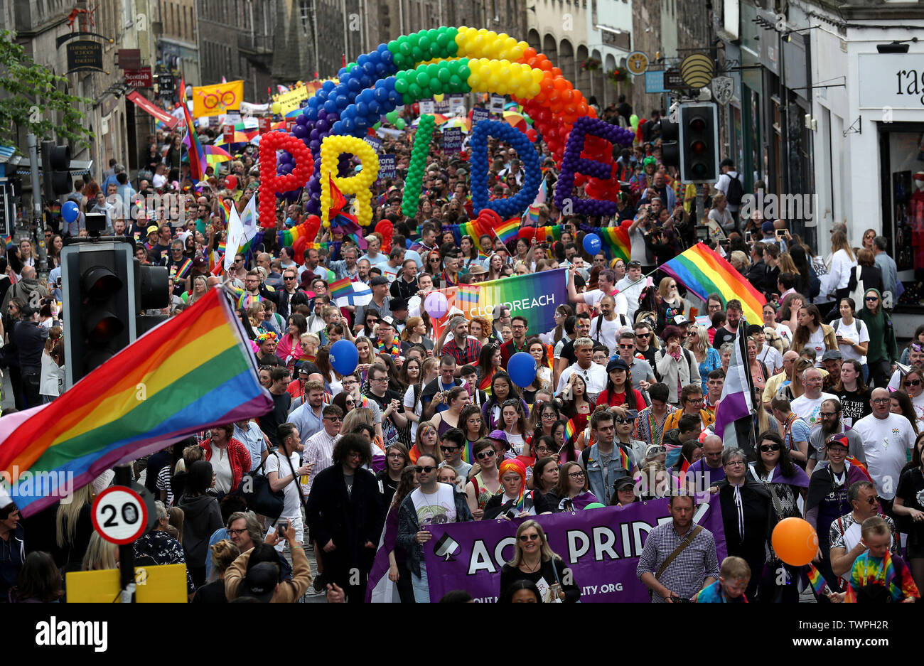 Pride edinburgh march hi-res stock photography and images - Alamy