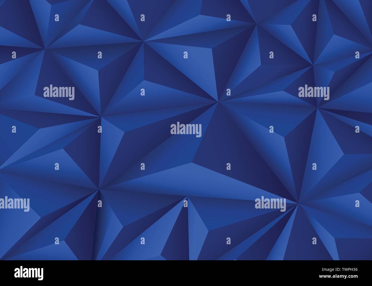 Abstract Blue Triangle Polygon Pattern Luxury Background Vector