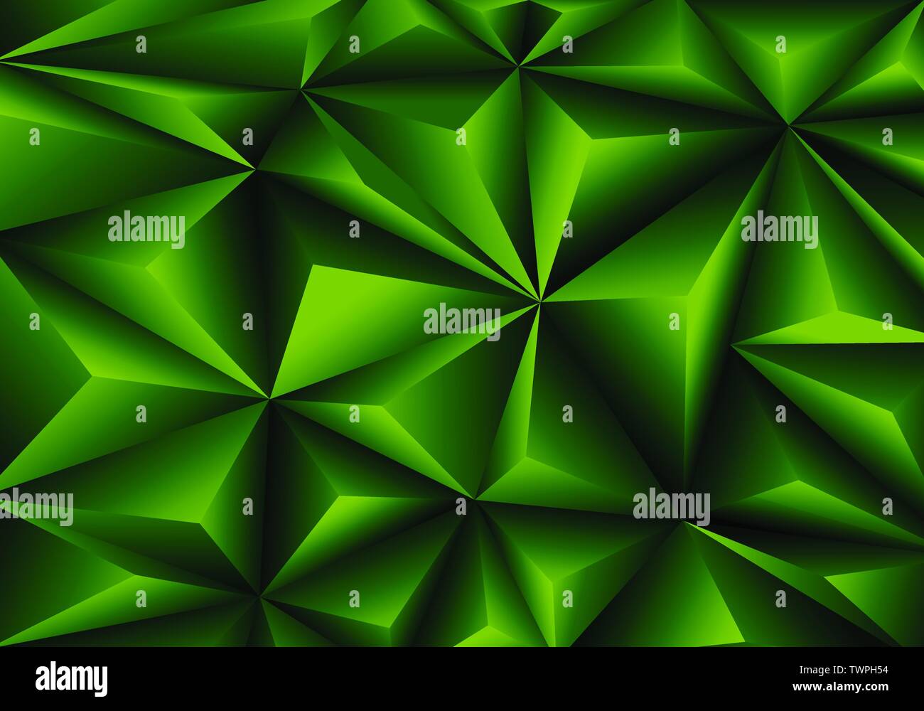 Abstract Green Triangle Polygon Pattern Luxury Background Texture