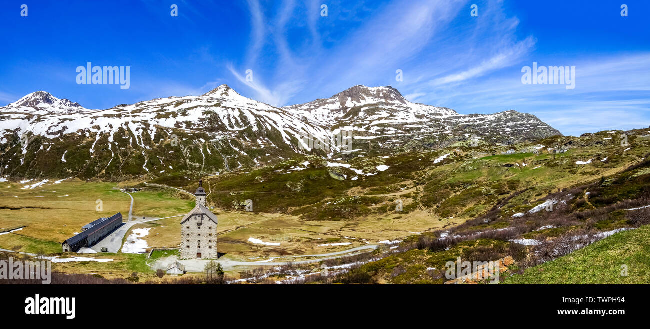 Simplon pass Street in Switzerland Stock Photo - Alamy