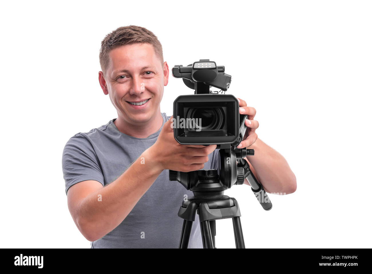 Studio camera operator hi-res stock photography and images - Alamy