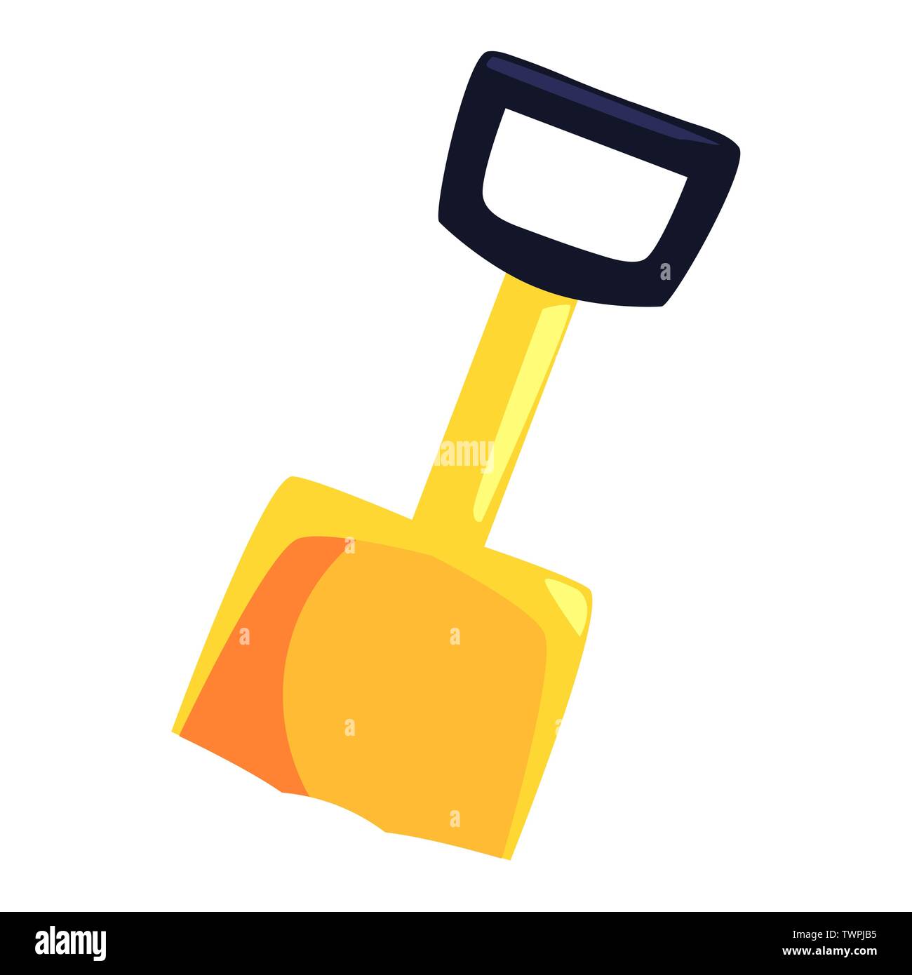 toy shovel on white background vector illustration Stock Vector Image ...
