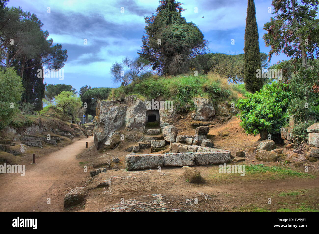 Etruscan necropolis cerveteri italy hi-res stock photography and images ...