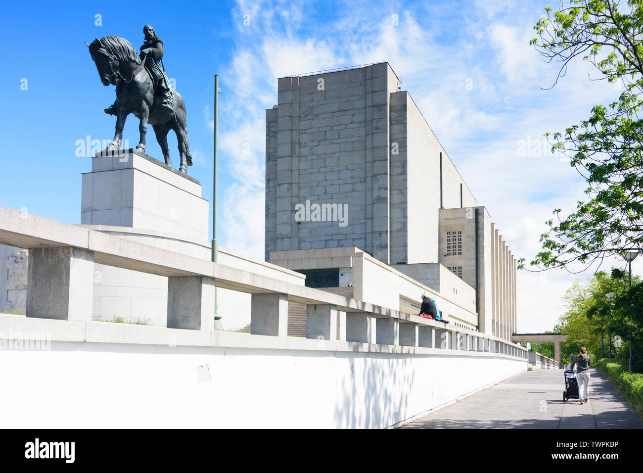Praha: National Monument at Vitkov, third largest bronze equestrian ...