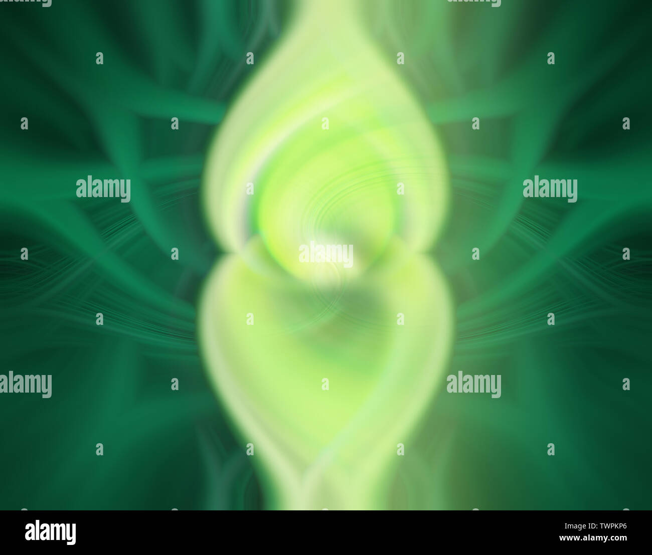 Green surreal background texture with bright wavy patterns. Green ...