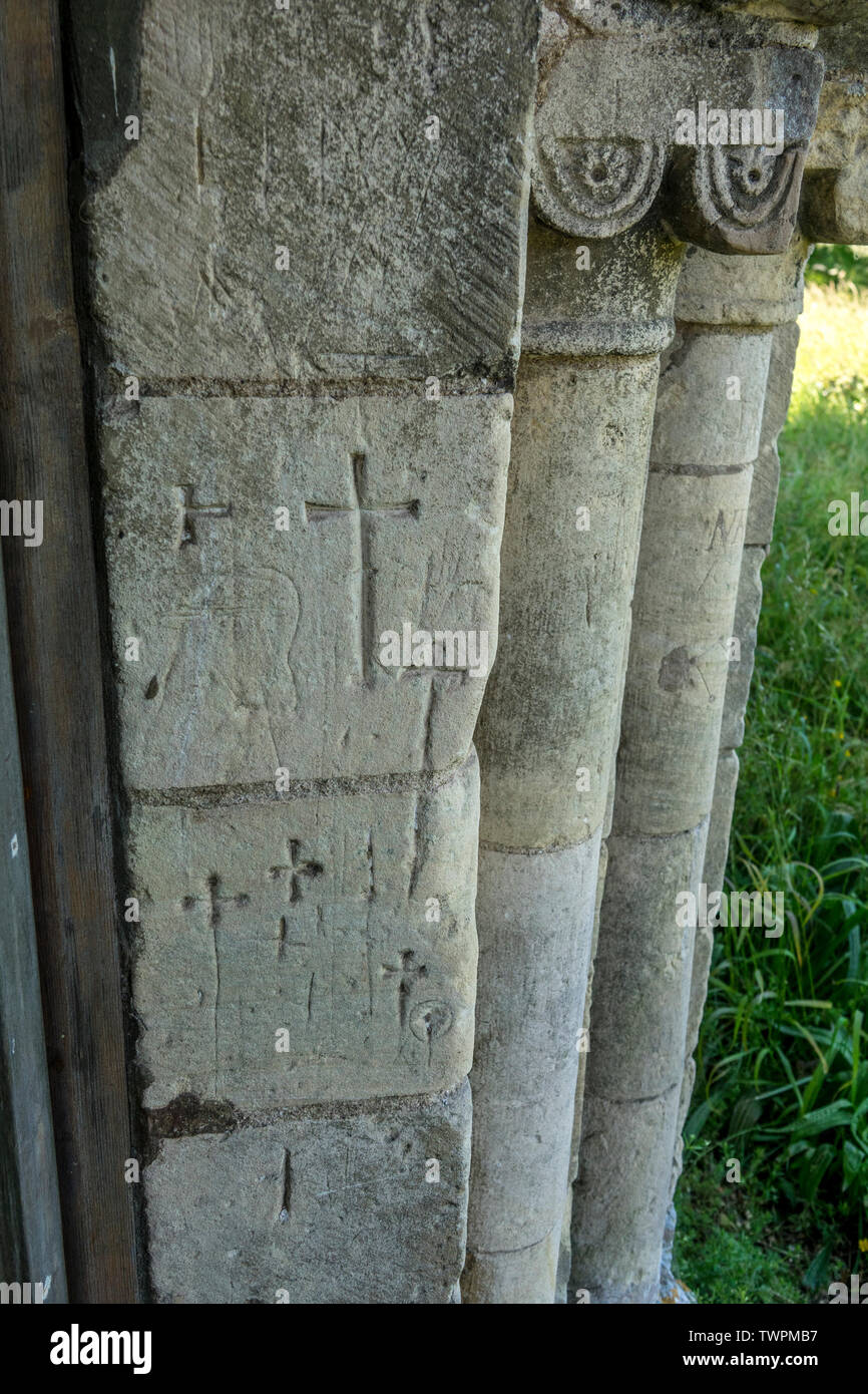 Cross graffiti Hales: one of England's finest small Norman churches ...