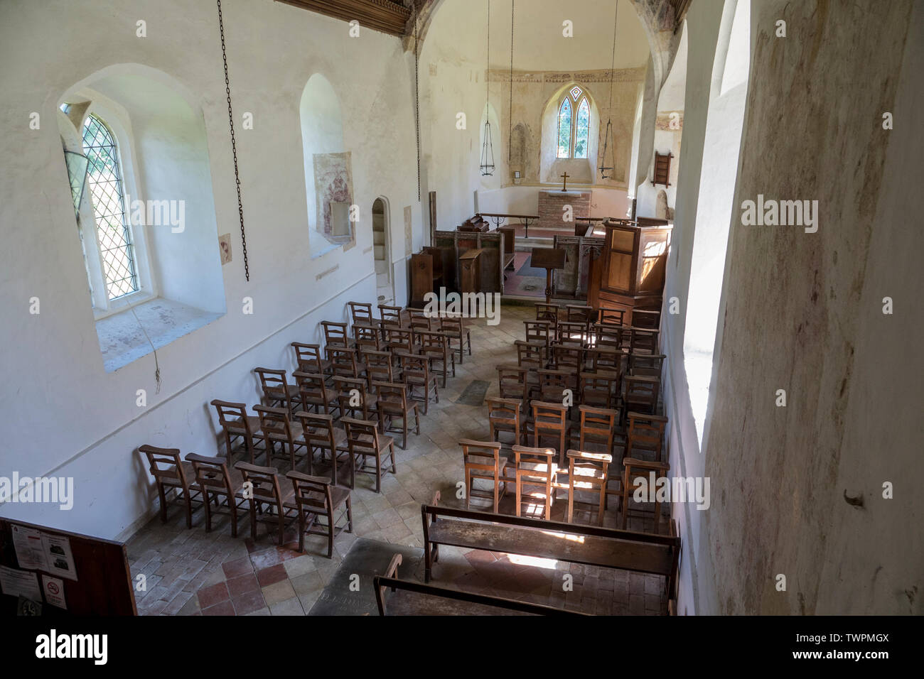 Hales: one of England's finest small Norman churches Stock Photo - Alamy