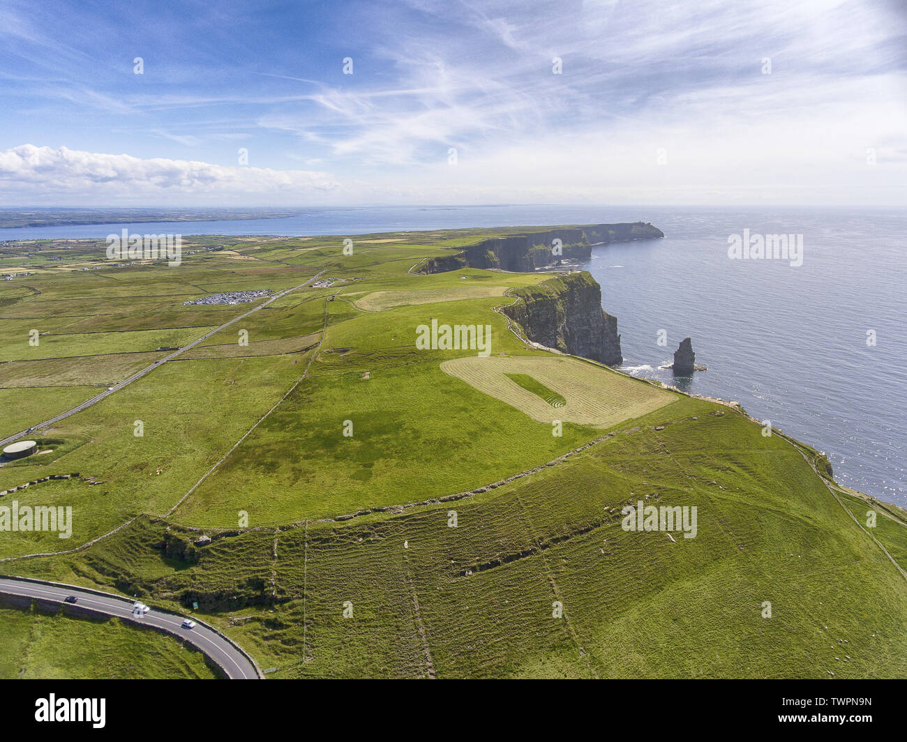 Cliffs of Moher in County Clare, Ireland. Beautiful Irish Countryside ...