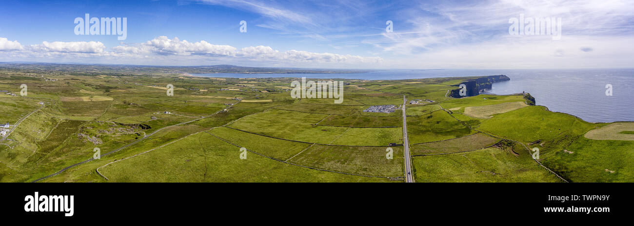 Cliffs of Moher in County Clare, Ireland. Beautiful Irish Countryside ...