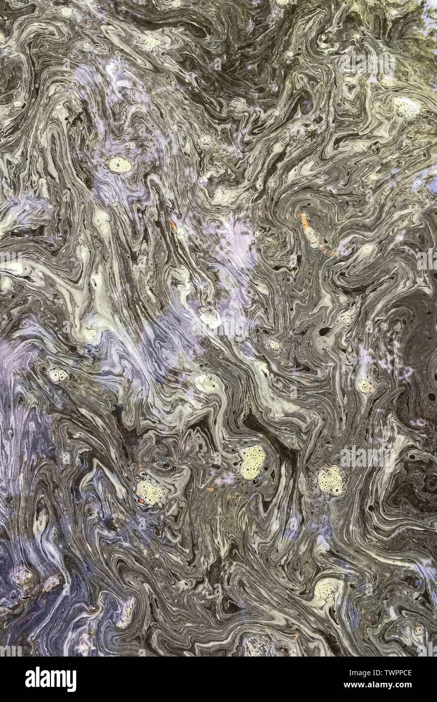 Polluted water, dirty water close-up, environmental disaster Stock ...