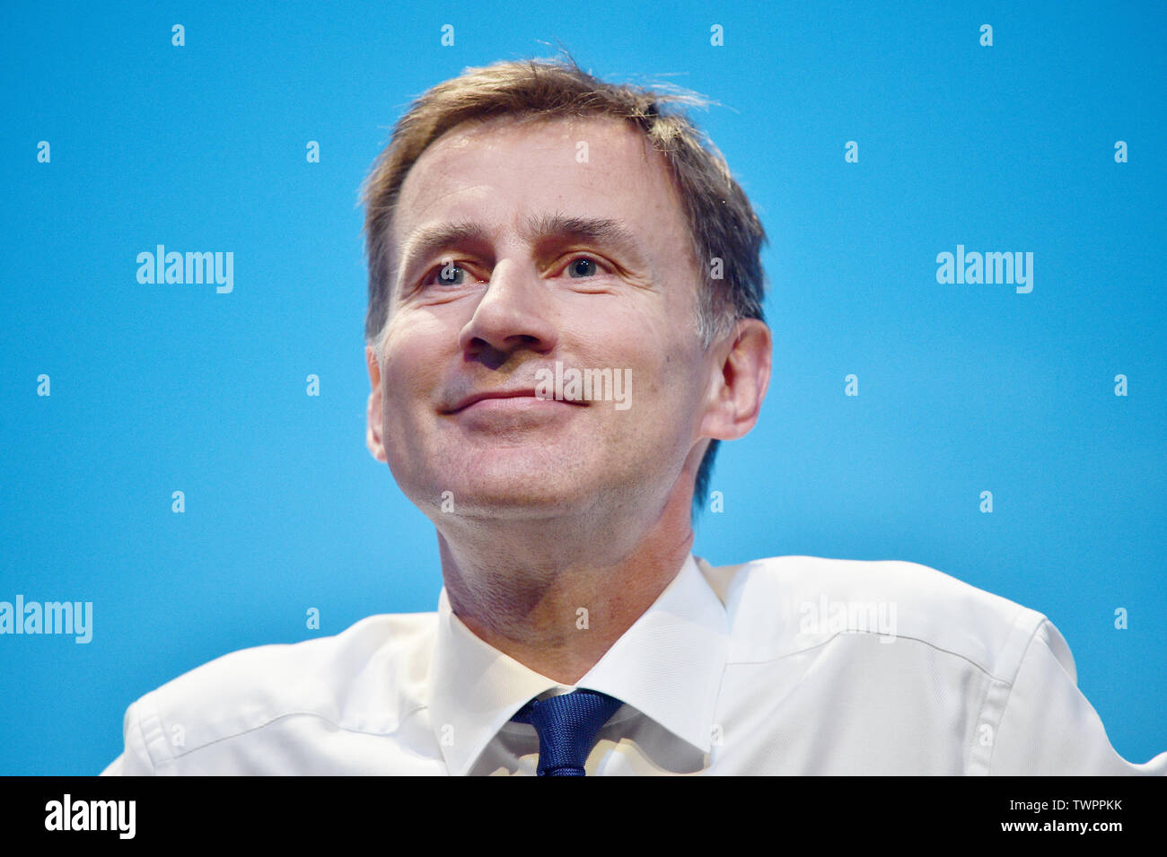 Conservative party leadership candidate Jeremy Hunt during the first ...