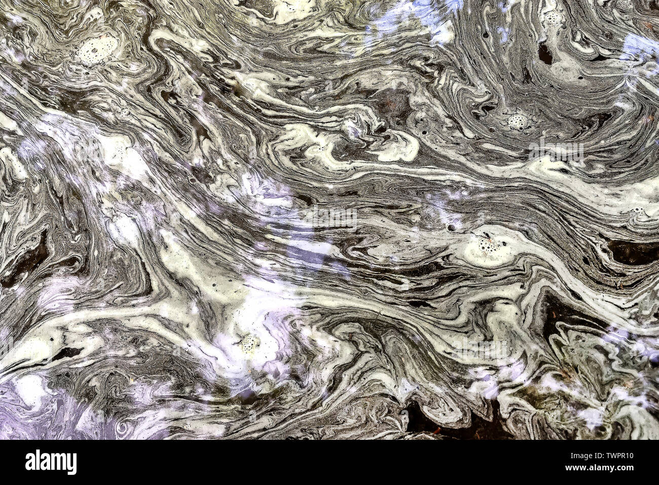 Polluted water, dirty water close-up, environmental disaster Stock ...