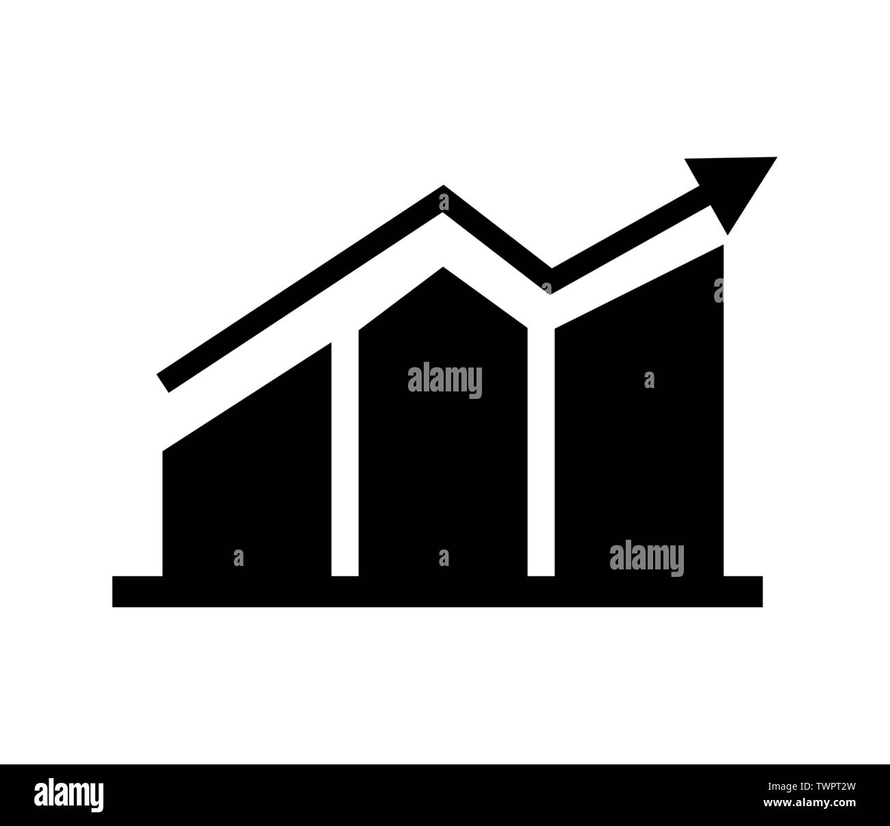 bars with arrows infographic icon vector illustration design Stock ...