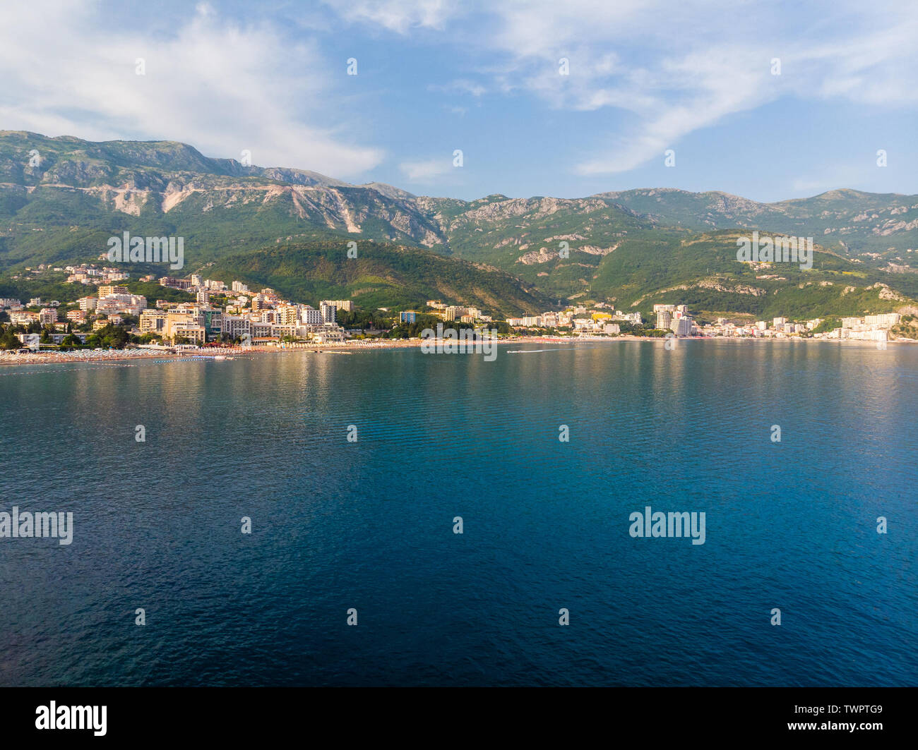 View villages rafailovici from sea hi-res stock photography and images ...