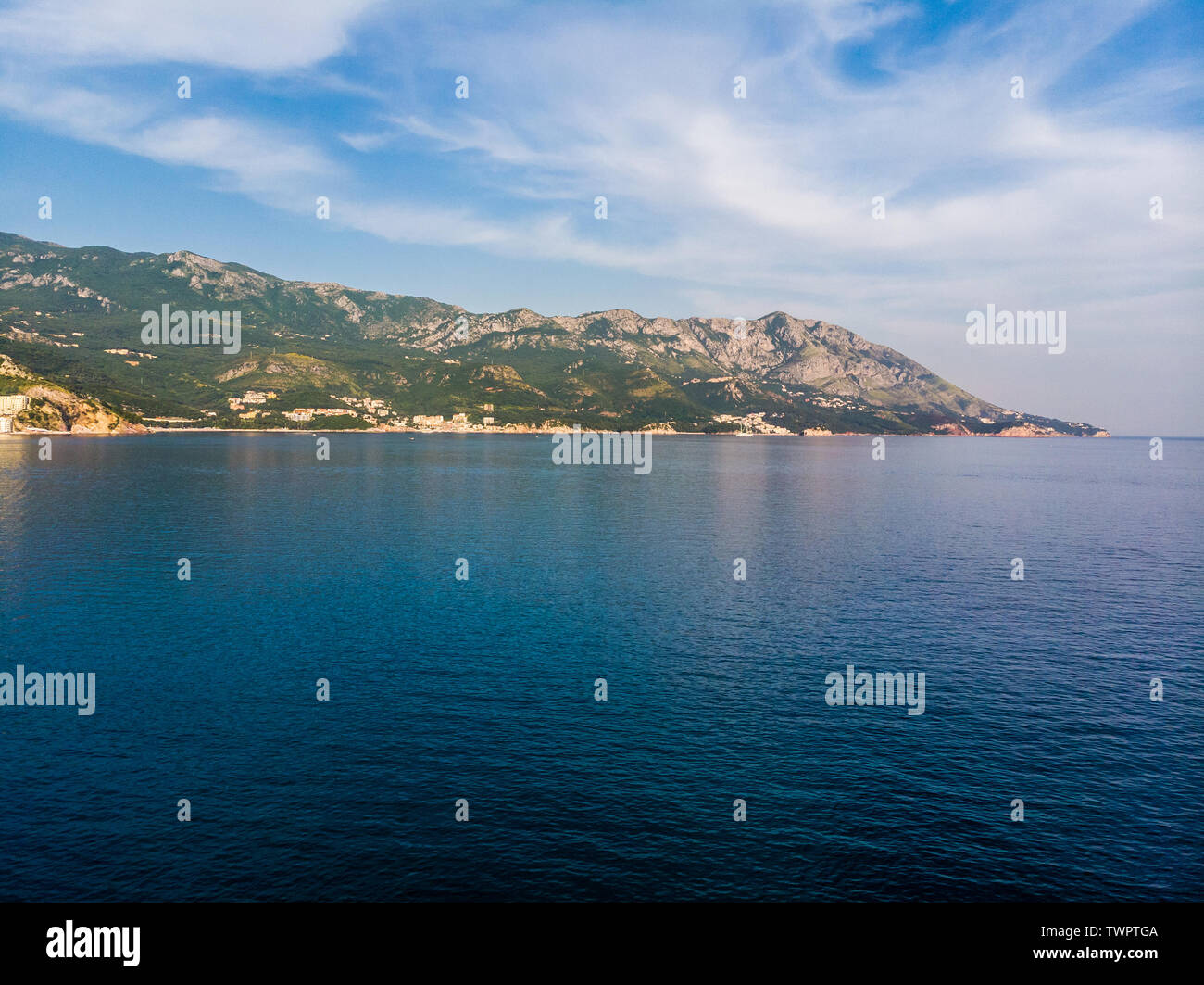 View villages rafailovici from sea hi-res stock photography and images ...