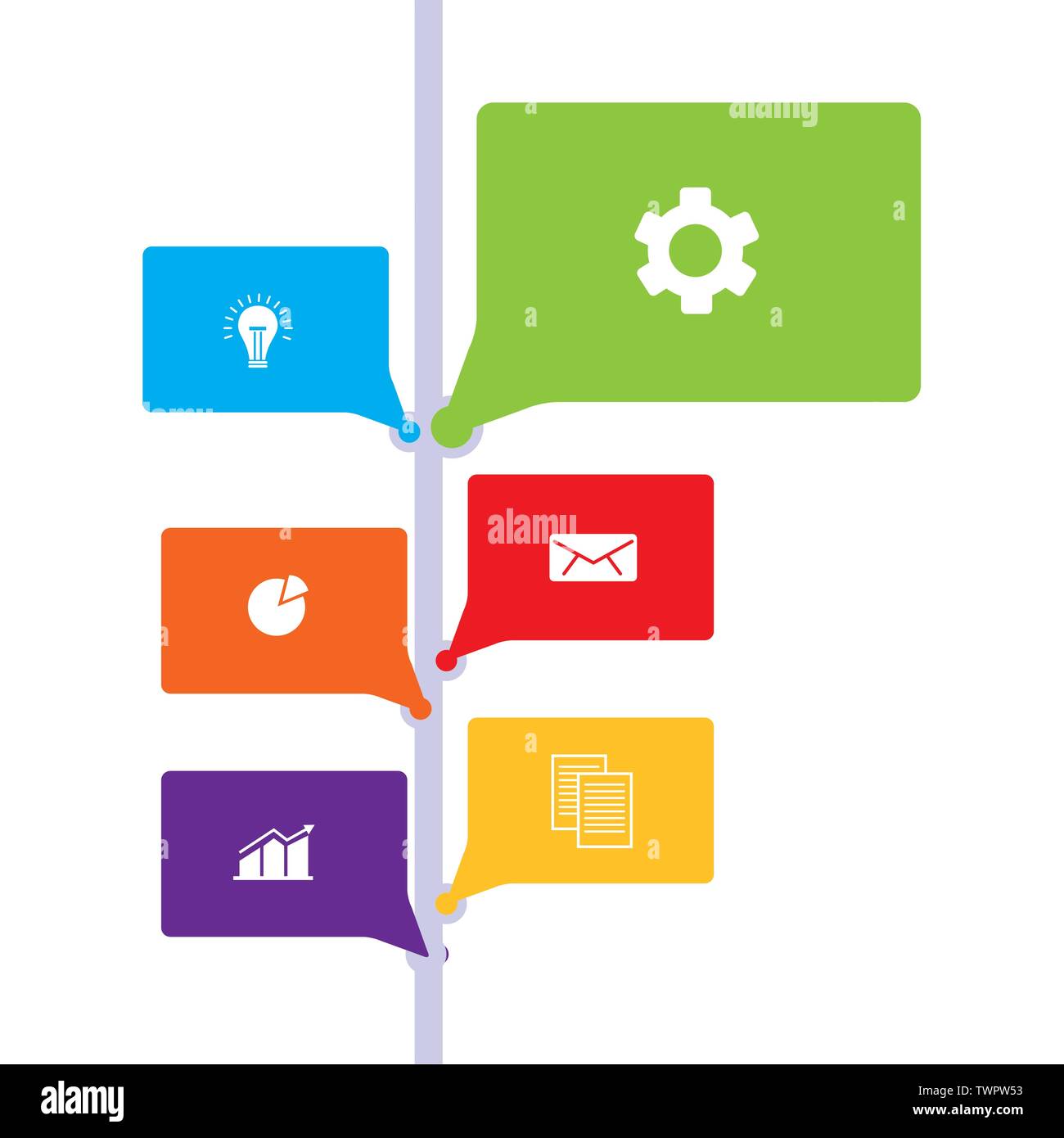 set of speech bubbles infographics icons vector illustration design ...