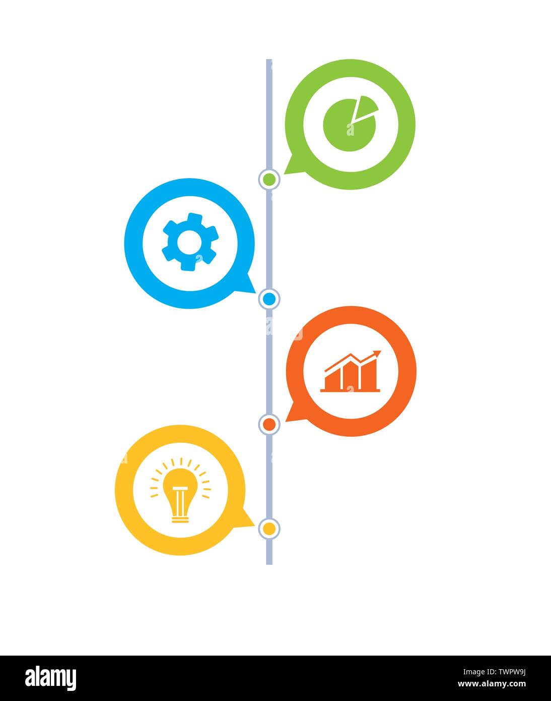 set of speech bubbles infographics icons vector illustration design ...