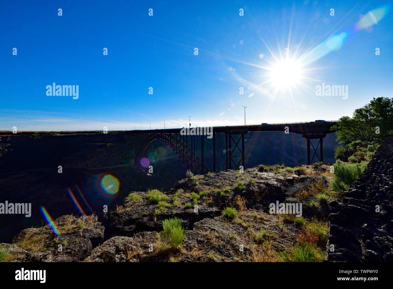 The Perrine Bridge Over Snake River Stock Photo - Alamy