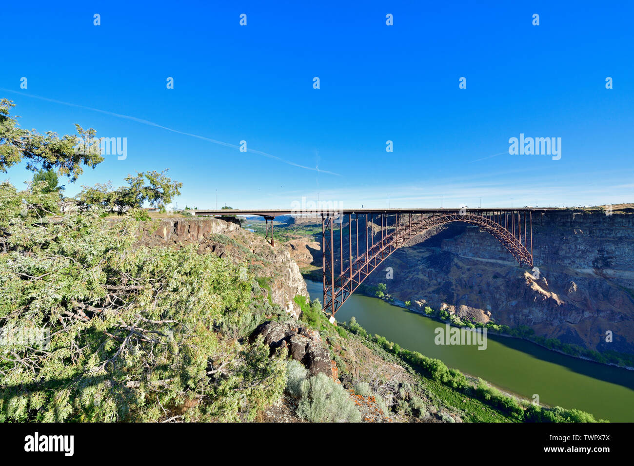 The Perrine Bridge Over Snake River Stock Photo - Alamy