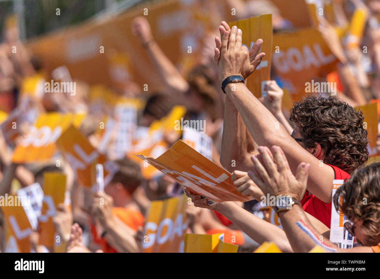 Amstelveen, Netherlands. 22nd June, 2019. Amsterdam, 22-06-2019, Hockey ...