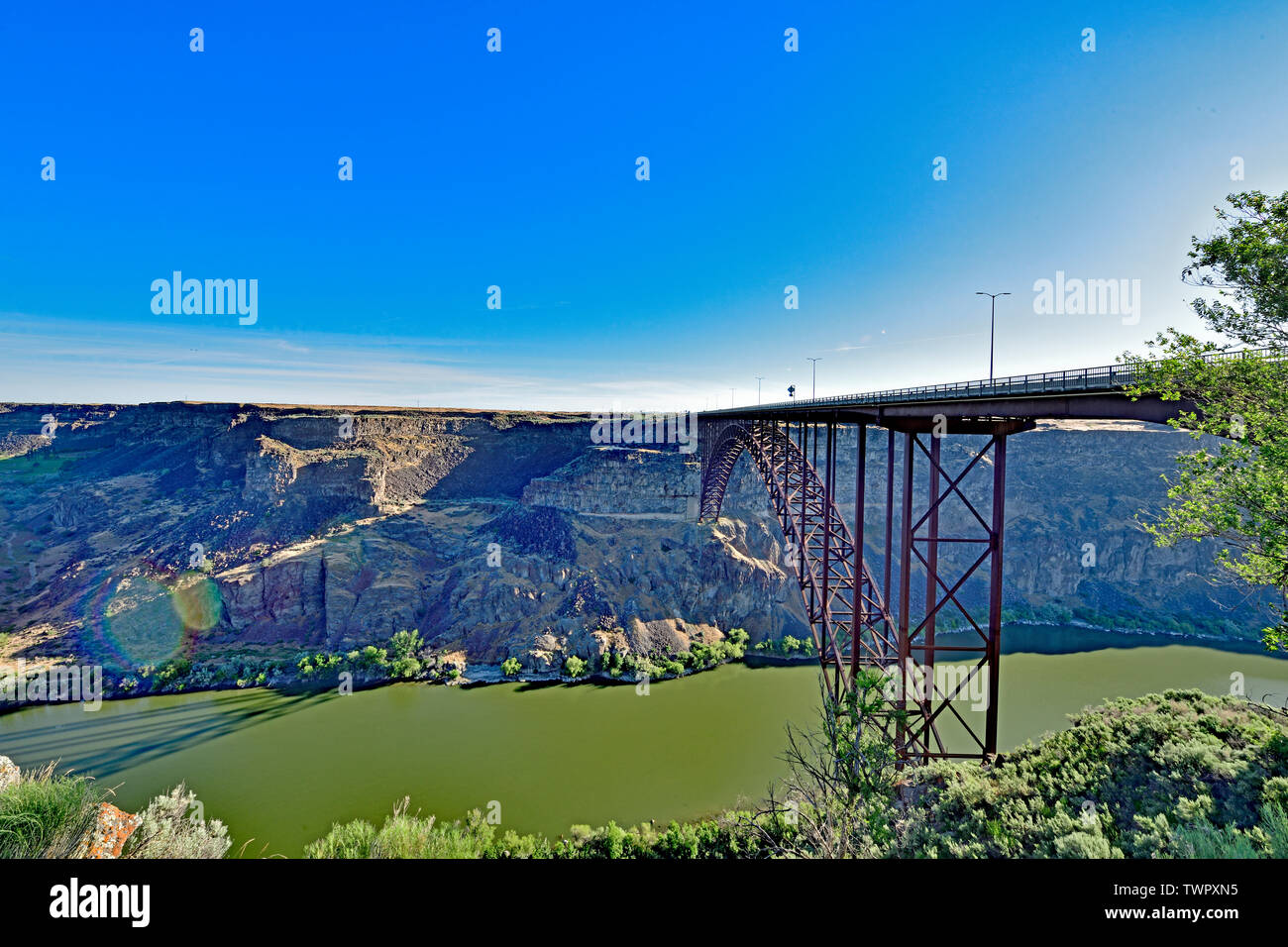 The Perrine Bridge Over Snake River Stock Photo - Alamy