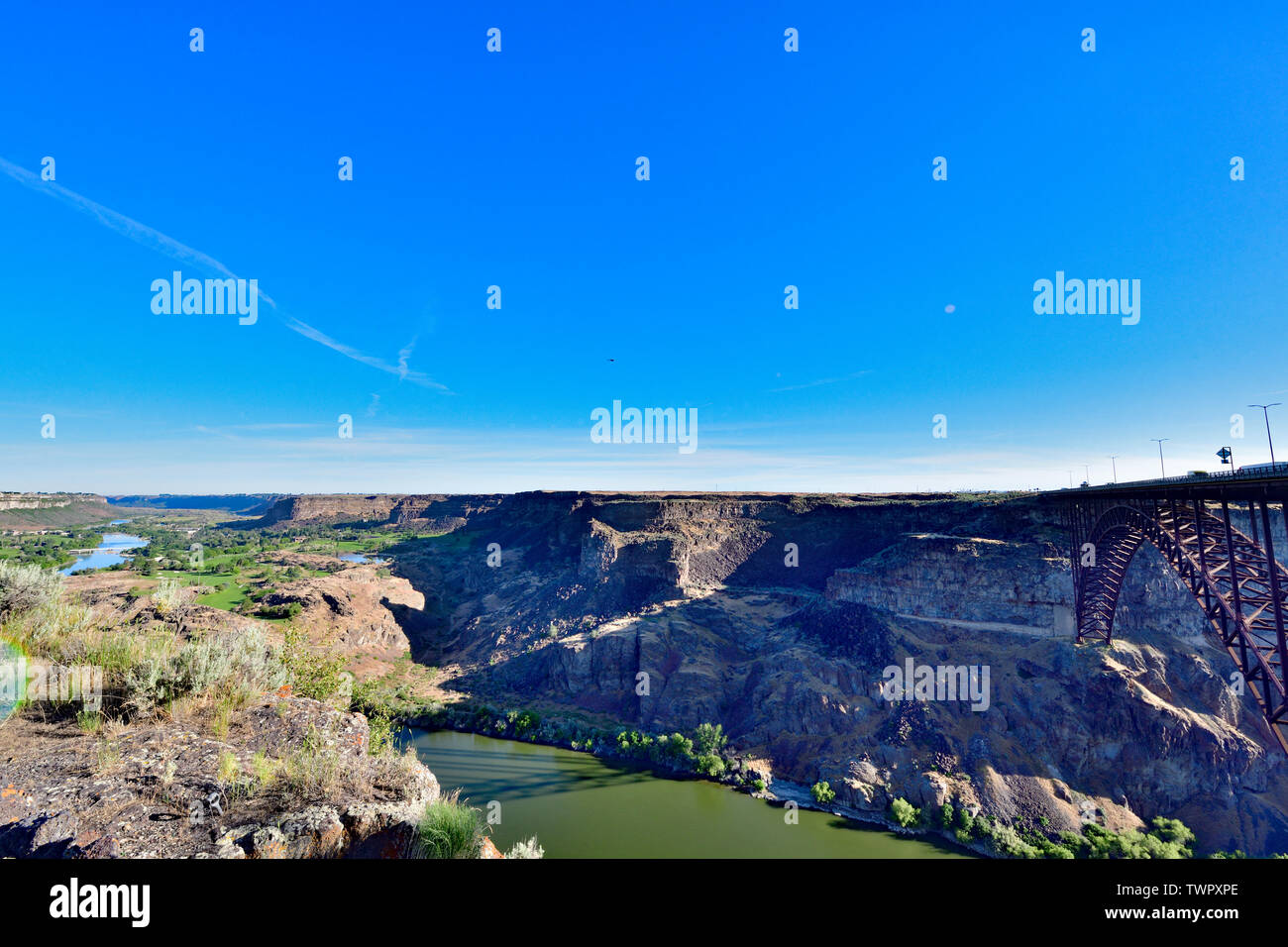 The Perrine Bridge Over Snake River Stock Photo - Alamy