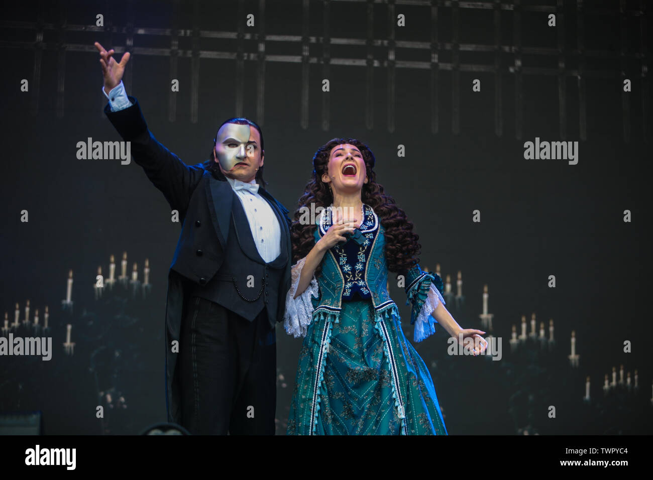 London, UK. 22 June 2019 West End Live the musicals in Trafalgar Square ...