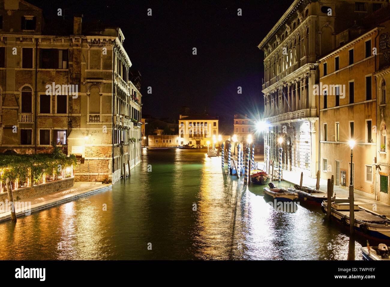Night in Venice Stock Photo - Alamy