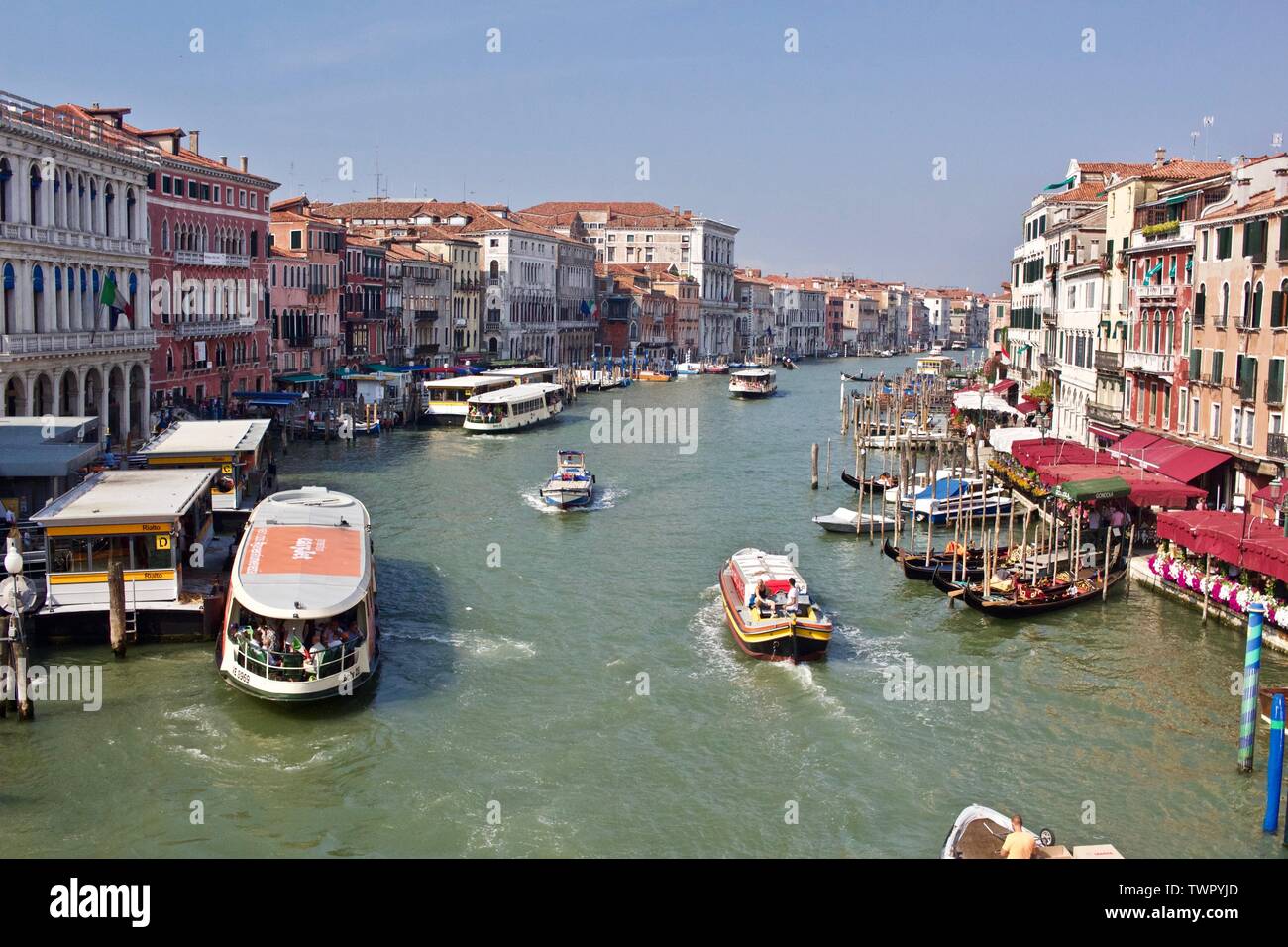View from Ponte di Rialto Stock Photo - Alamy