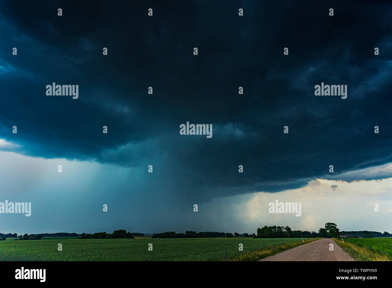 Tropic storm clouds with micro burst rain Stock Photo - Alamy