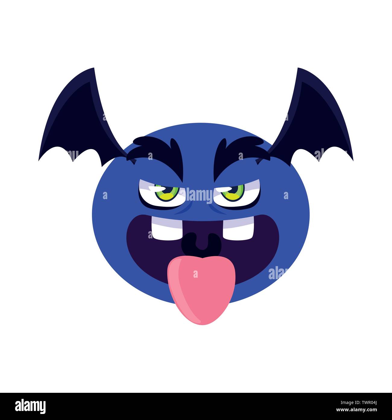 funny monster flying with wings character vector illustration design ...