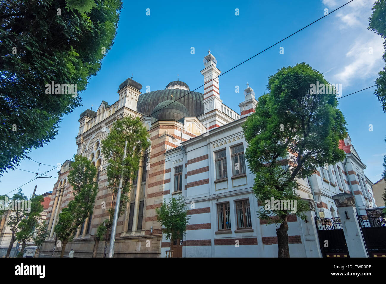 The Sofia Synagogue, Moorish style, the largest synagogue in Southeastern Europe, one of two ...
