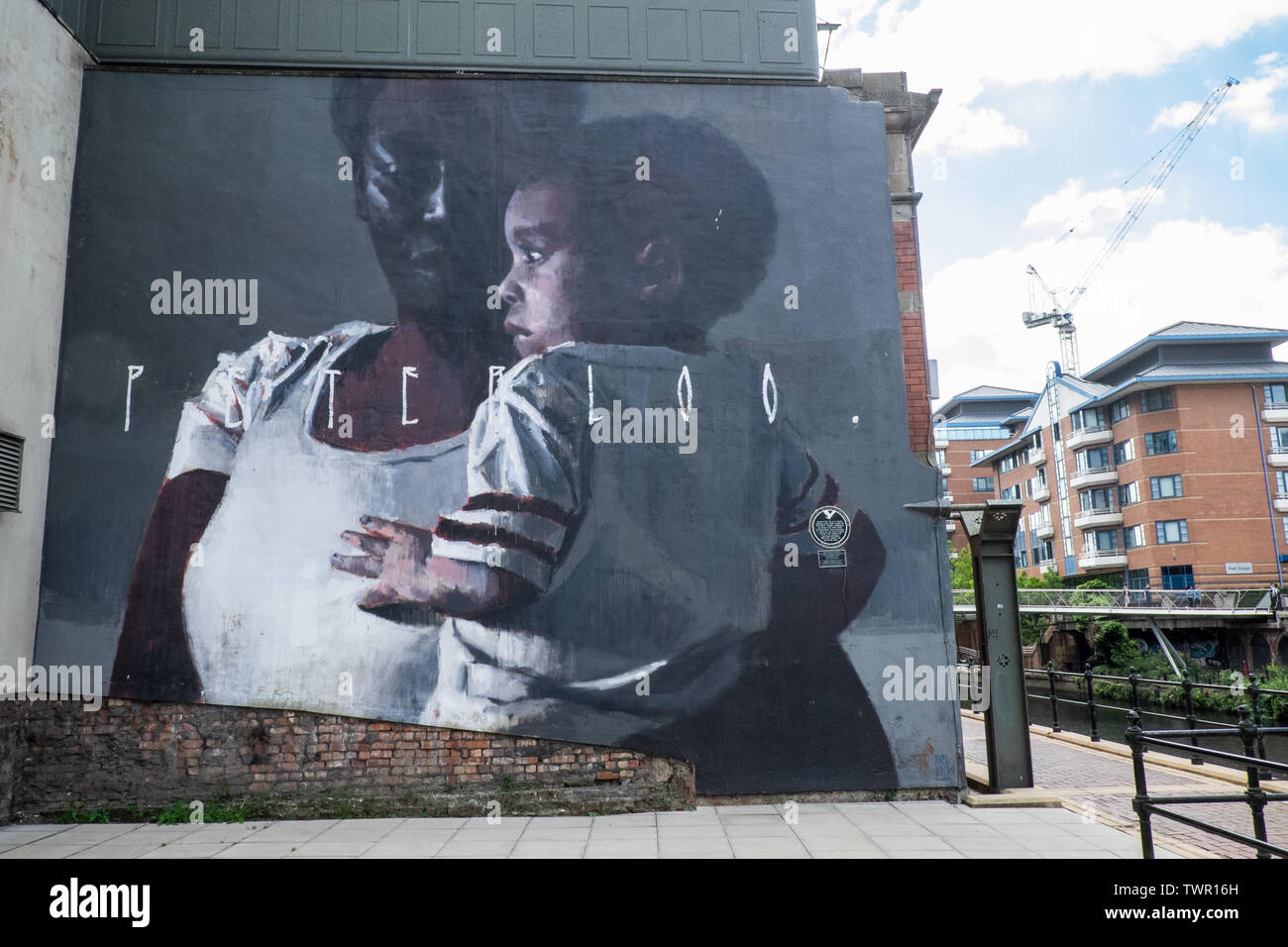 Peterloo,mural,on,wall,of,People's History Museum,by,Axel Void ...