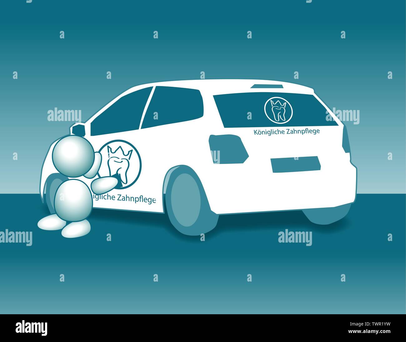 vehicle gluing advertising car company name logo Stock Vector Image ...