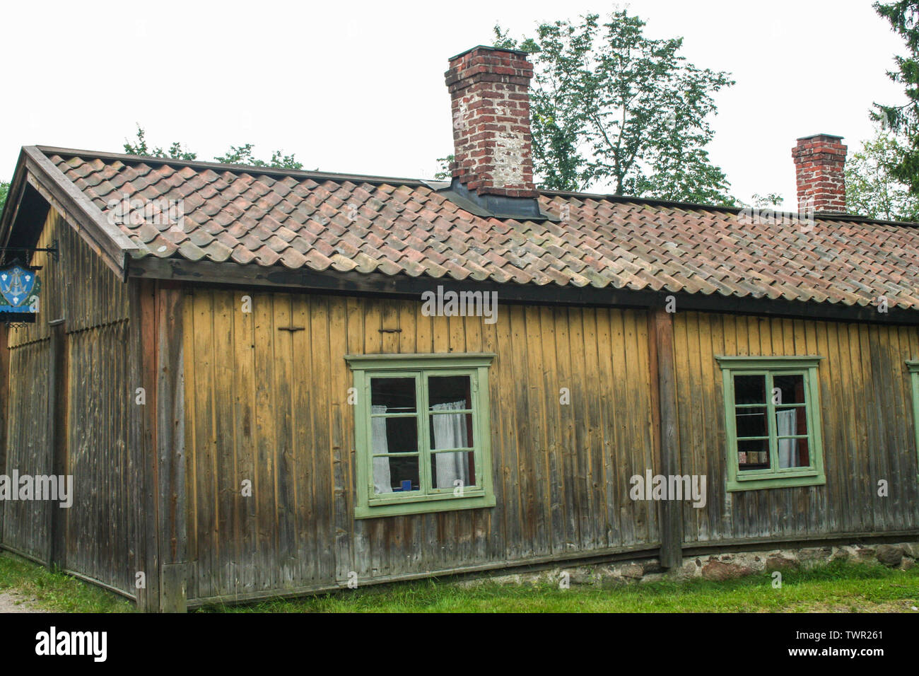 Old wooden house in Turku, Finland Stock Photo - Alamy
