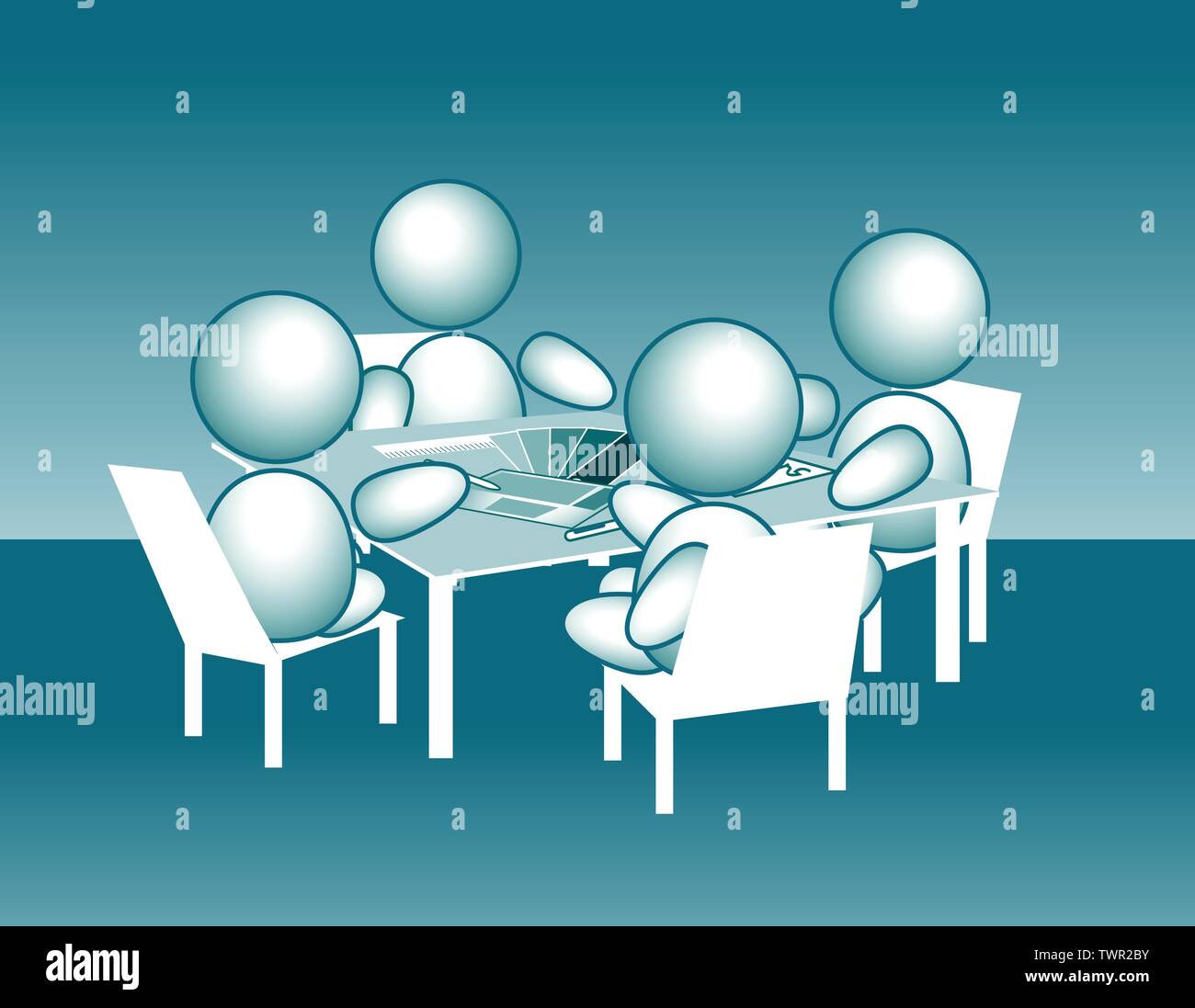 Team presentation corporate Stock Vector Images - Alamy