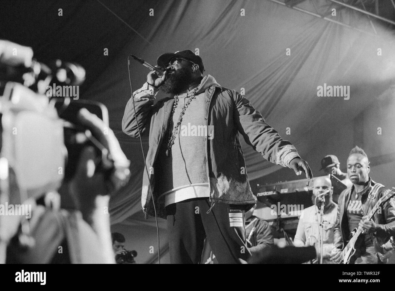 SAN FRANCISCO, CA - June 21: (L - R) Black Thought, Ian Hendrickson ...