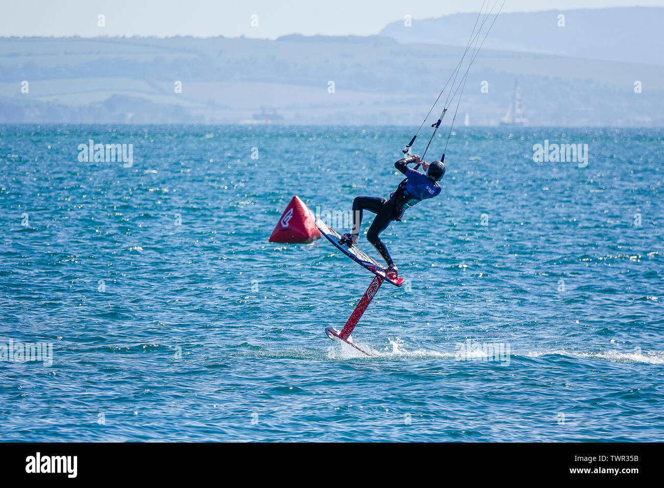 Beachlands, Hayling Island. 22nd June 2019. Beautiful sunny weather ...