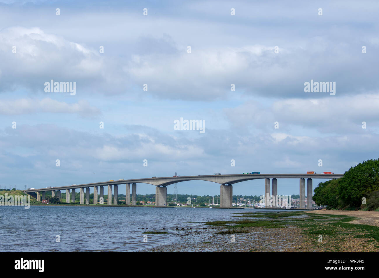 Orwell bridge hi-res stock photography and images - Alamy