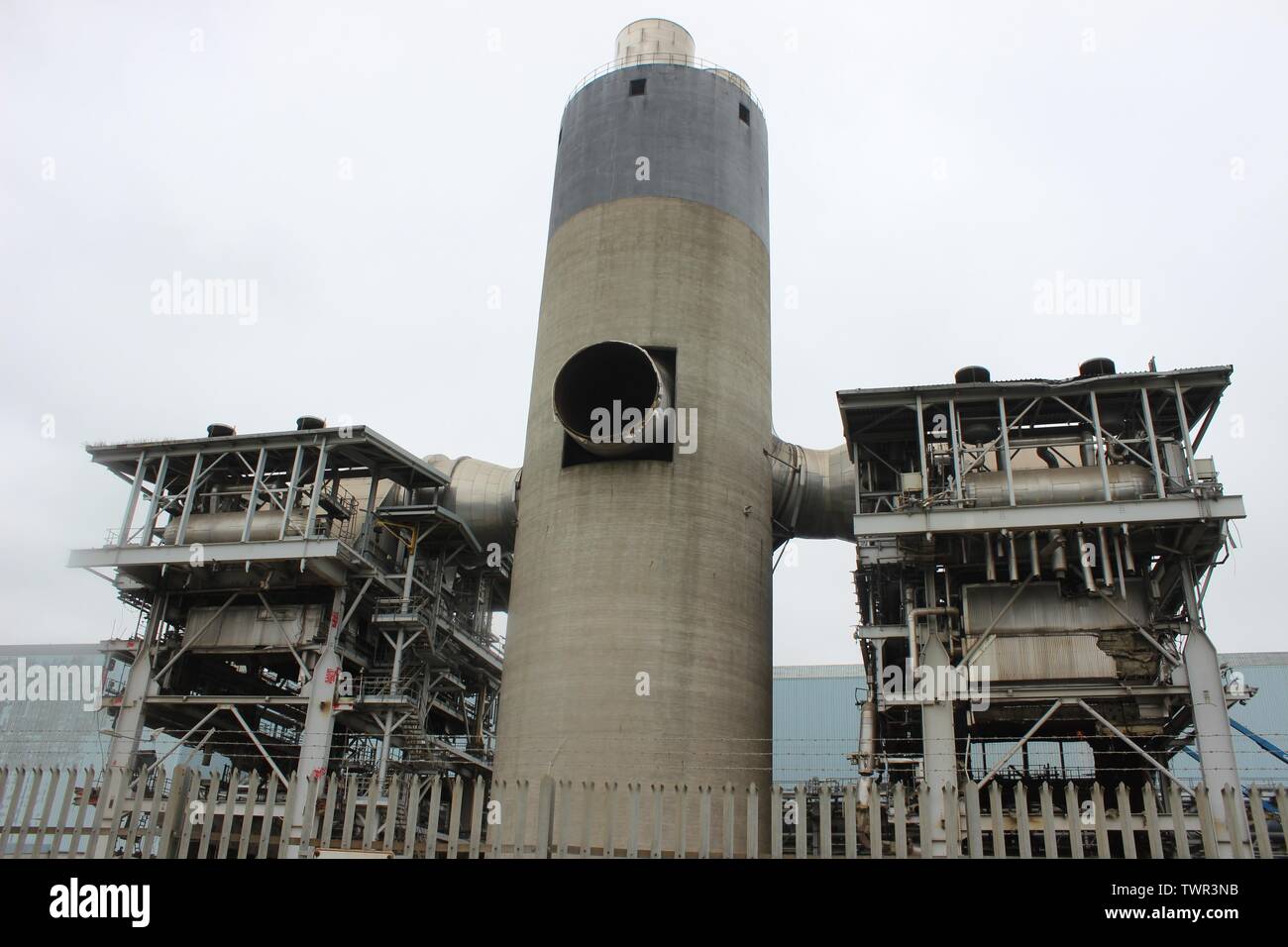 barking reach power station demolition dagenham Stock Photo - Alamy