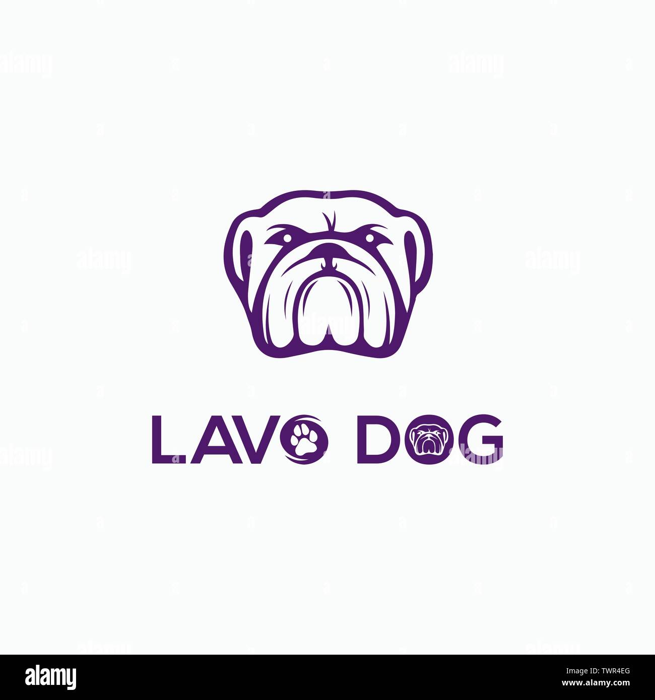 Dog logo.Design elements for logo, label, sign. Vector illustration ...
