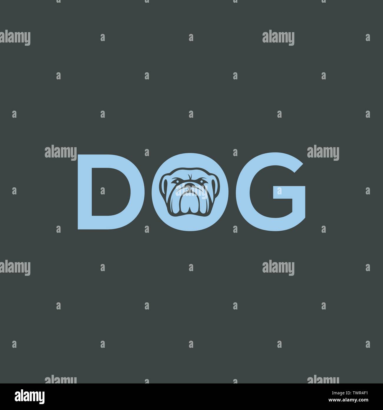 Dog logo.Design elements for logo, label, sign. Vector illustration ...