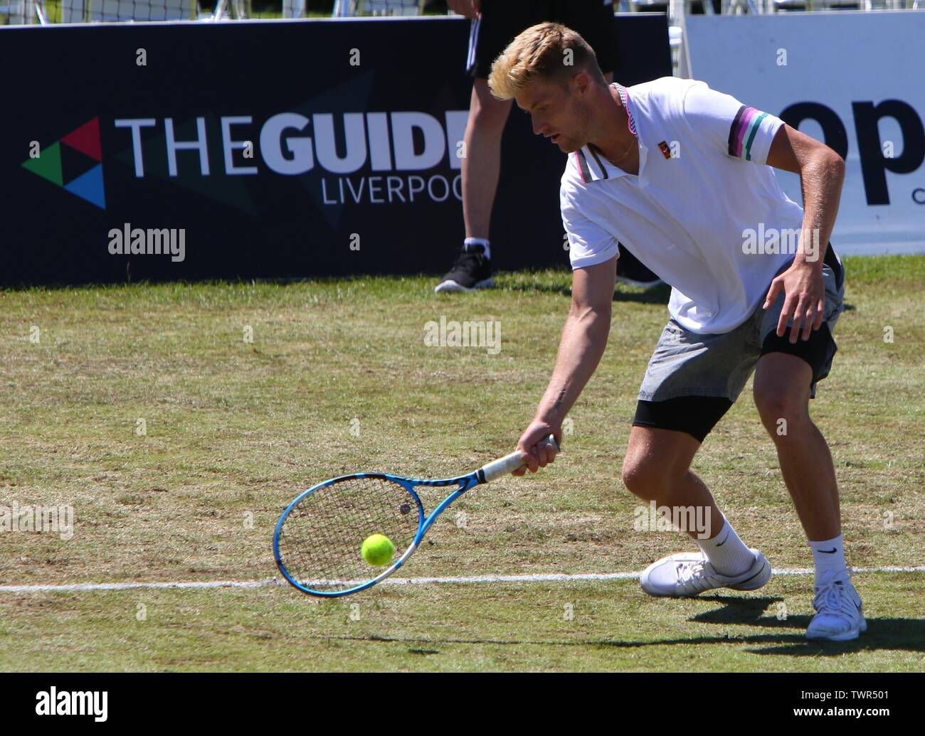 Liverpool Tennis Tournament with Mansour Bahrami credit Ian Fairbrother ...